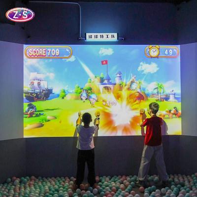 China Immersive Projection Game Interactive Ball-Throwing Wall With Colorful Effects for sale