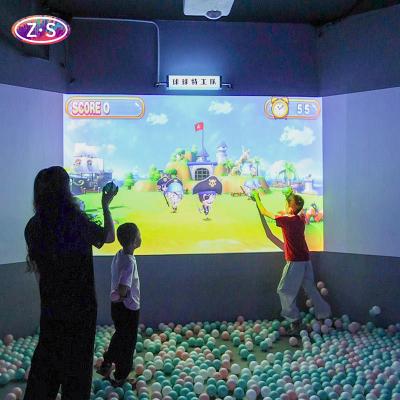 China DLP Display Interactive Wall Projection Games Auto Scoring For Multiple Players for sale
