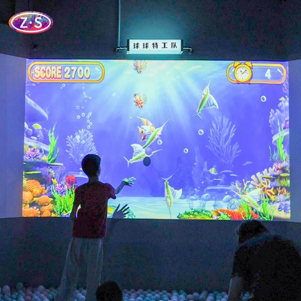 Quality Real Time Scoring Interactive Wall Projection System HD Resolution For Kids for sale