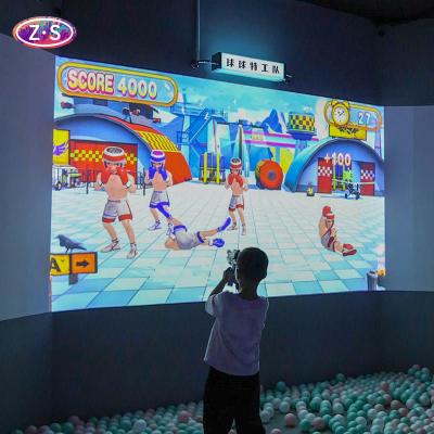 China Magic Interactive Wall Projection Games Dynamic Immersive Ball-throwing Display for sale