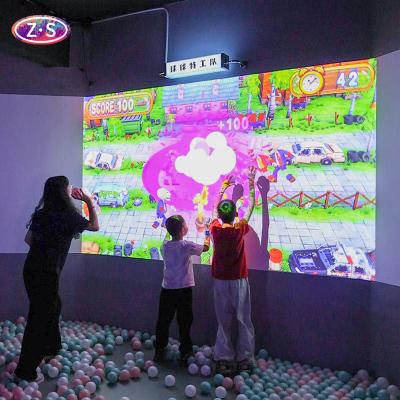 China 3D Visuals Interactive Ball-Throwing Projection Game Smash Wall Game Challenge for sale