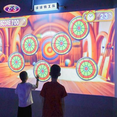 China 1024x768 Interactive Throw Wall Ball Projection Game System Durable Laser for sale