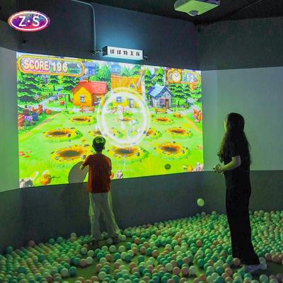 China High Traffic Laser Smash Ball Game Interactive Wall Projection For Entertainment for sale
