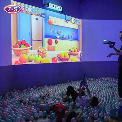 China Amusement Parks Multi Ball Interactive Wall Projection Game With 3D Visuals for sale