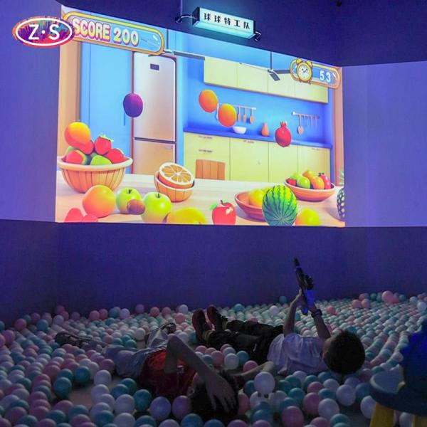 Quality Real Time Scoring Interactive Wall Projection System HD Resolution For Kids for sale