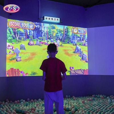 China Auto Score Ball Throwing Projection Games Leisure Clubs' 3D Interactive Wall Fun for sale