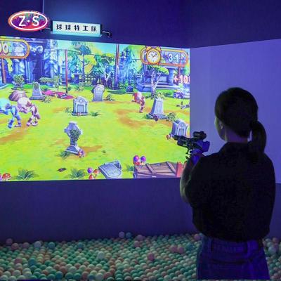 China Immersive 3D MultiBall Games Interactive Ball-Throwing Wall Projection Game for sale