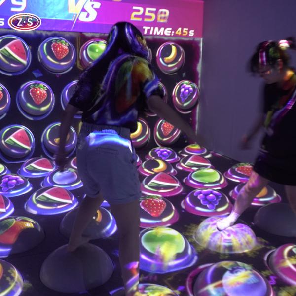 Quality 48pcs Ball Floor Projection Games Jump Freely AR Interactive Playground Games for sale