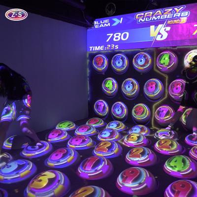 中国 耐久性のあるデザイン インタラクティブなジャンピングボール投影 高交通量の場所のための低保守 販売のため