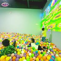 China Interactive Wall Projection Digital Throw Ball Game with Auto Scoring 30 Games for sale