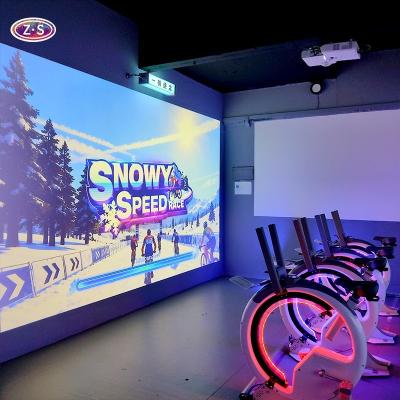 China Smart Resistance Racing Fitness Projection Solution Featuring AR Bicycle Simulator for sale