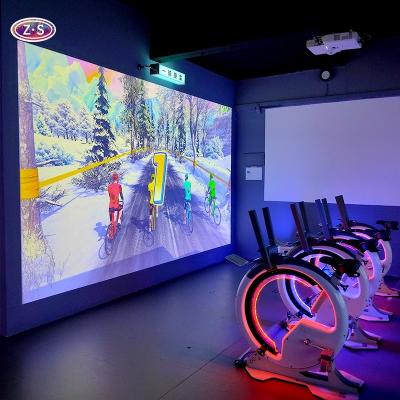 China Realistic Road Feel Indoor Cycling AR Bicycle Simulator For Entertainment Centers for sale