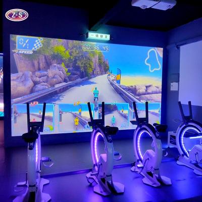 China Commercial Indoor Cycling Game Platform AR Bicycle Simulator Projection Experience for sale