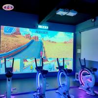 China Interactive AR Bicycle Simulator Indoor Cycling Competition System 1-4 Players for sale