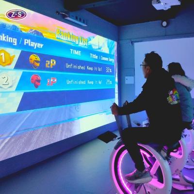 China Immersive Multiplayer Racing Experience AR Bicycle Simulator For Fitness Venues for sale