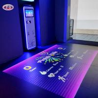 China Commercial Interactive Game Floor Compact Motion Sensing Floor Games Solution 12sqm for sale