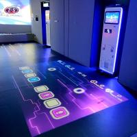 China Compact Motion Sensing Floor Games Solution 12sqm Multiplayer Interactive Projection for sale