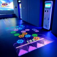 China Compact Motion Sensing Floor Games Solution 12sqm Multiplayer Interactive Projection for sale