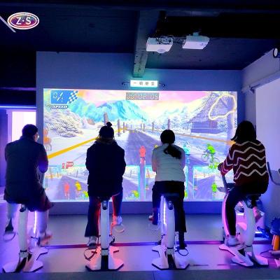China Smart Connected Cycling Trainer AR Interactive Spin Bike Multiplayer Leaderboard for sale