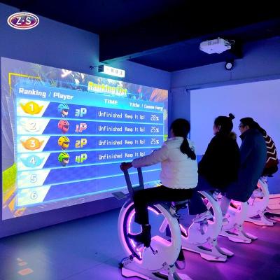 China Interactive Group Cycling Solution Indoor AR Bike Race For Fitness Clubs for sale