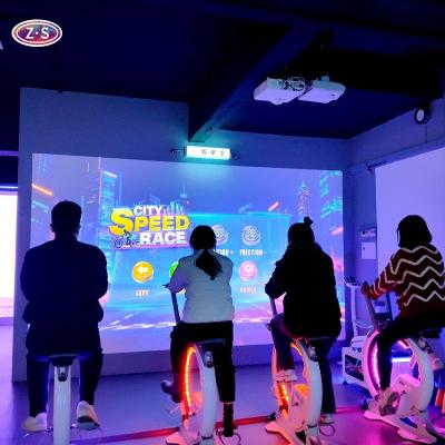 China High Definition Gym Trainer AR Interactive Spin Bike Smart Cycling Workout for sale