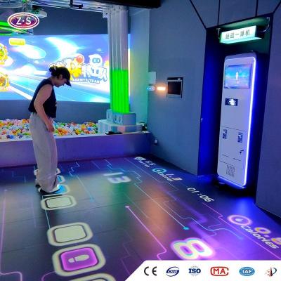 China Gamified Fitness Training Interactive System Mobile Floor Projector For Play Centers for sale