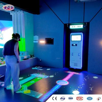 China Immersive Floor Edutainment System Mobile Floor Projector For High Traffic for sale