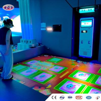 China Unattended Mobile interactive floor projector Coin Operated with Real Time Data Display for sale