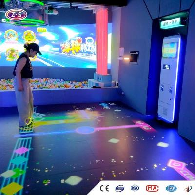 China Portable Immersive Motion Sensing Game Station Mobile Floor Projector For Kids for sale