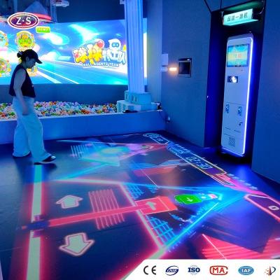 China Motion Sensing Fitness Gaming Solution Mobile Floor Projector For Commercial Playground for sale