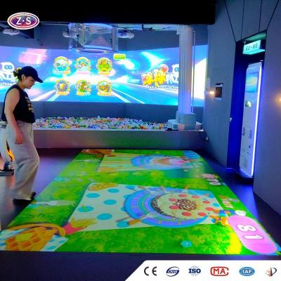 China All-in-One Dynamic Gaming Equipment Mobile Floor Projector For Kids Activity Zones for sale
