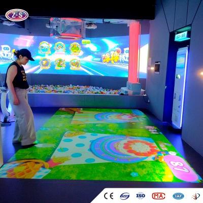 China All in One Space Saving Mobile interactive floor projector for Indoor Use for sale