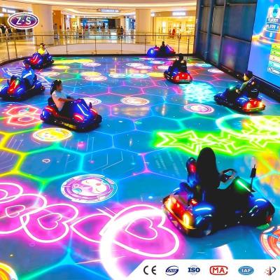 China Interactive Projection Racing System Immersive Go Karting For Mall Theme Park for sale