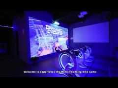Interactive Projection Cycling Simulator Motion Sensing Bike Simulator For Gym