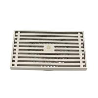 Quality Modern Design Chrome Linear Floor Drain Cover Plate for Basin Usage in Modern for sale
