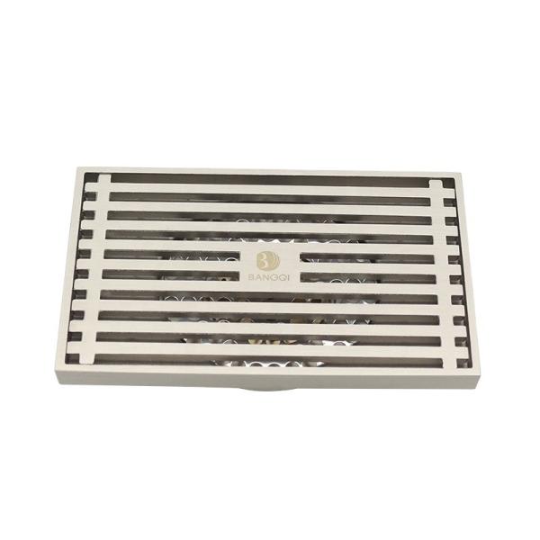 Quality Modern Design Chrome Linear Floor Drain Cover Plate for Basin Usage in Modern Hotels for sale