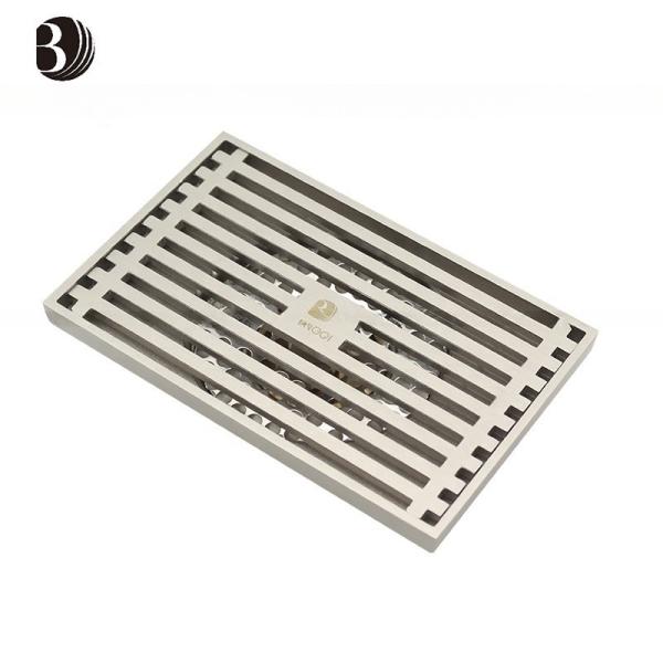 Quality Modern Design Chrome Linear Floor Drain Cover Plate for Basin Usage in Modern for sale