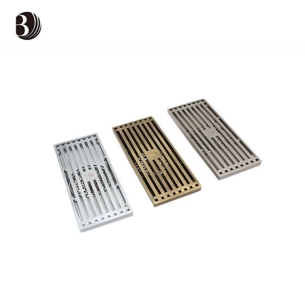 Quality Large Displacement Linear Shower Drain for Bathroom Rectangular Diameter Tile for sale
