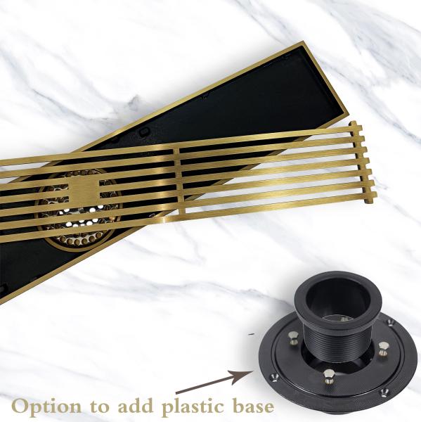 Quality BANGQI All-Copper Long Linear Toilet and Kitchen Bathroom Shower Drain Brass for sale