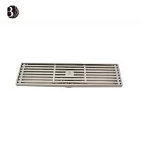 China Rectangular Long Brass Floor Drain Insert for Bathroom Shower for Hotel Use for sale