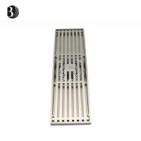 China Rectangular Long Brass Floor Drain Insert for Bathroom Shower for Hotel Use for sale