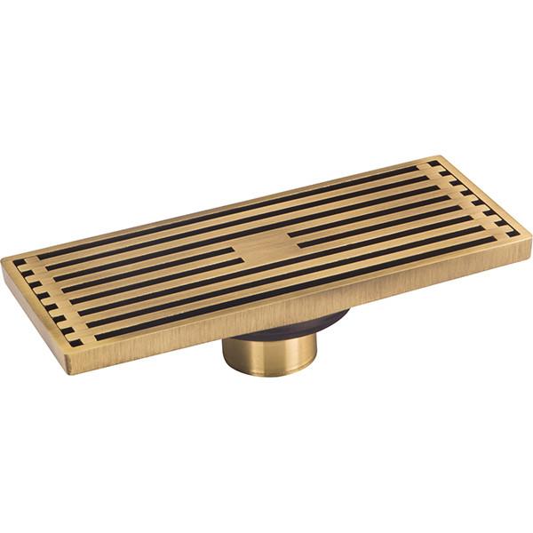 Quality bathroom Brass square floor drain easy clean easy installation 83*500 Floor for sale