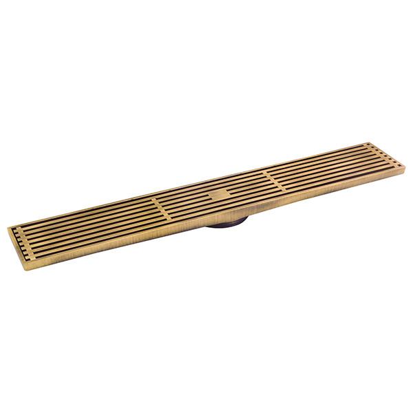 Quality bathroom Brass square floor drain easy clean easy installation 83*500 Floor for sale