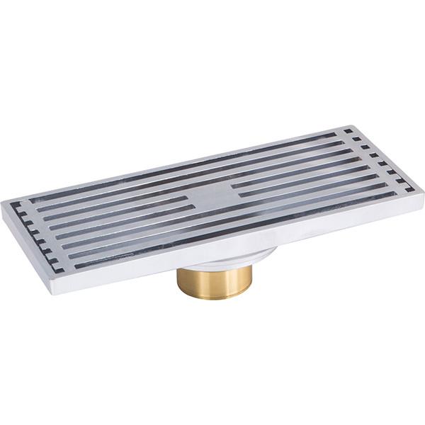 Quality bathroom Brass square floor drain easy clean easy installation 83*500 Floor for sale