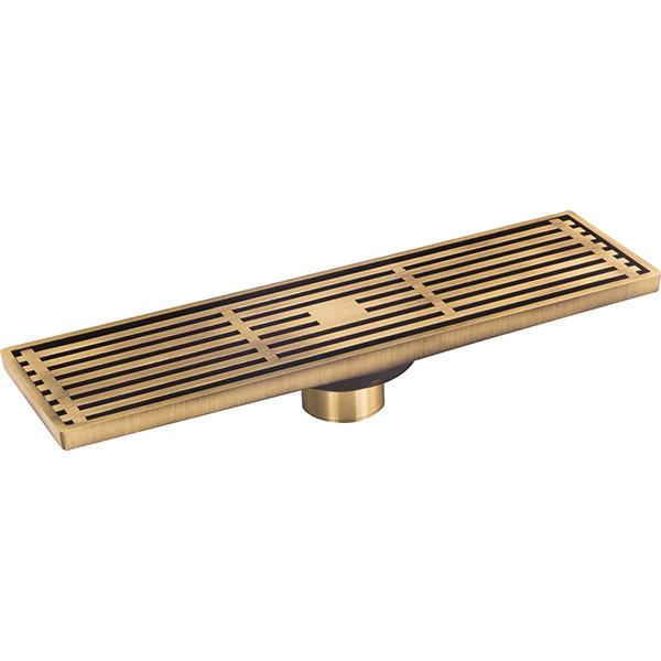Quality bathroom Brass square floor drain easy clean easy installation 83*500 Floor for sale