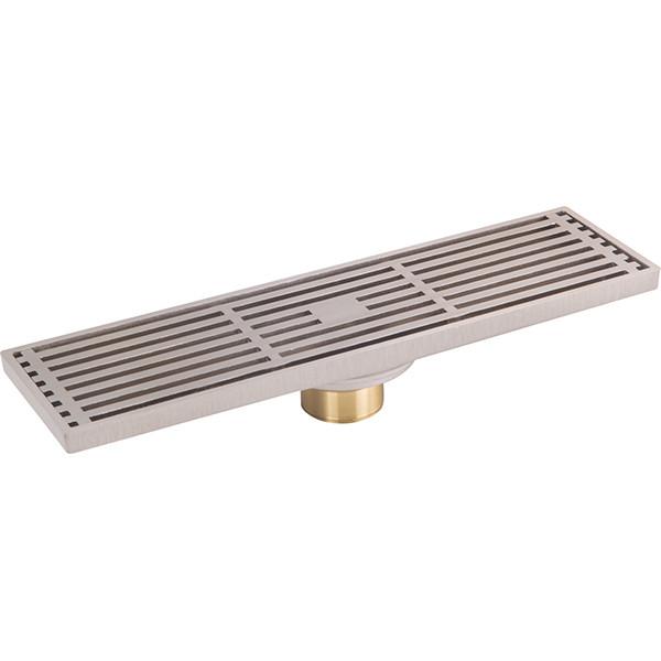 Quality bathroom Brass square floor drain easy clean easy installation 83*500 Floor for sale