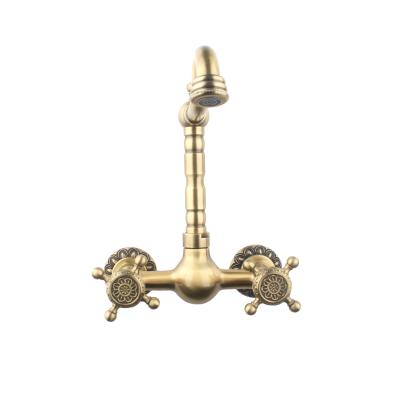 China Modern High Pressure Antique Brass Shower Head Water Saving Handheld Filter with Strainer for Hotel Usage or Home Basin for sale