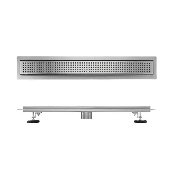 Quality 24-Inch Stainless Steel Long Floor Drain for Showers Design Genetic Material Polished for sale