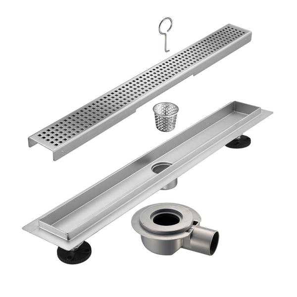 Quality 24-Inch Stainless Steel Long Floor Drain for Showers Design Genetic Material for sale