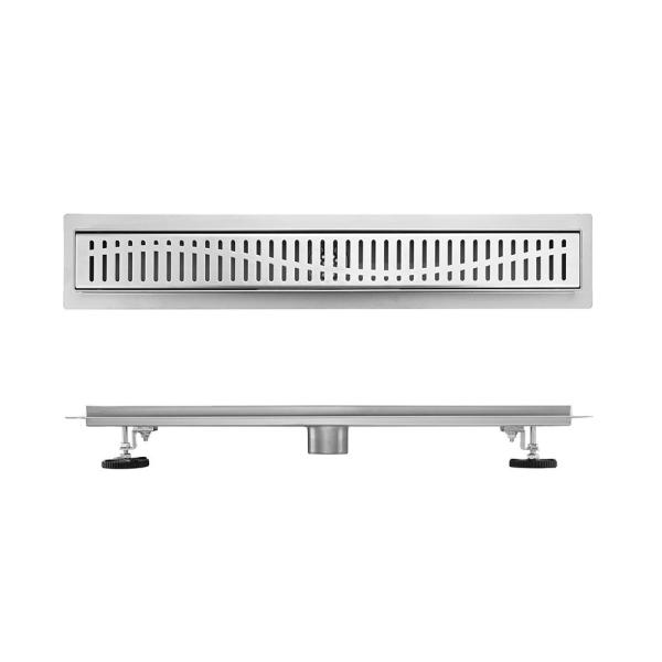 Quality Modern 24-Inch Anti-Odor Stainless Steel Long Floor Drain Hotel Use Shower Hair Catcher Direct Factory Supply for Basin for sale